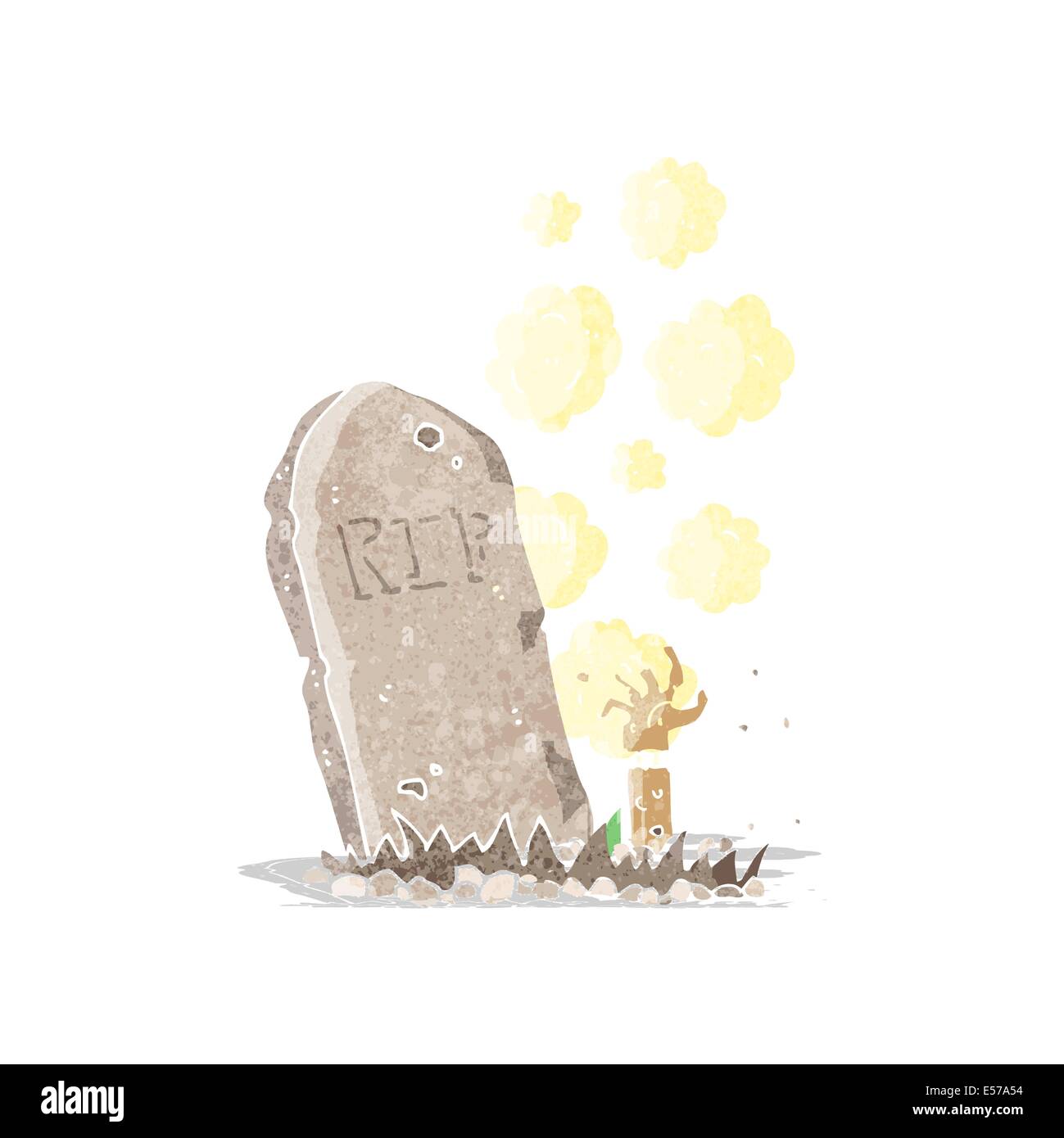 cartoon zombie rising from grave Stock Vector Image & Art - Alamy