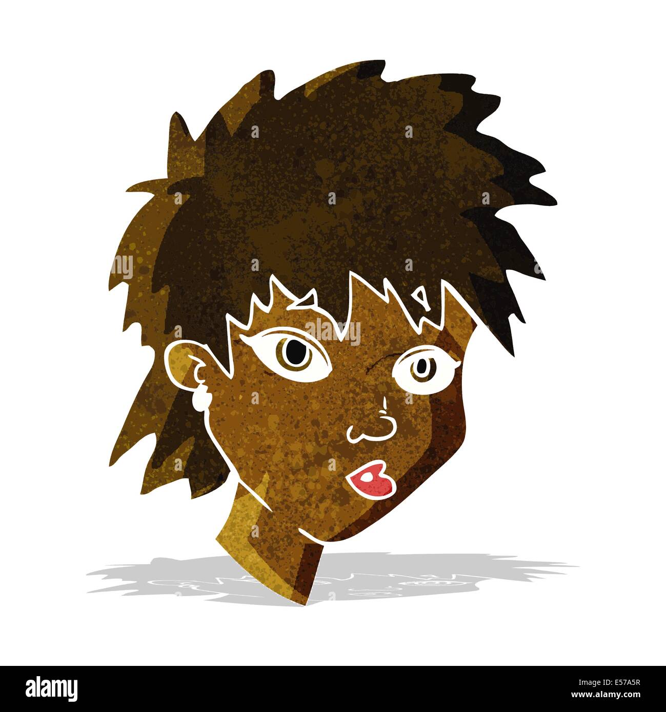 cartoon curious girl Stock Vector Image & Art - Alamy