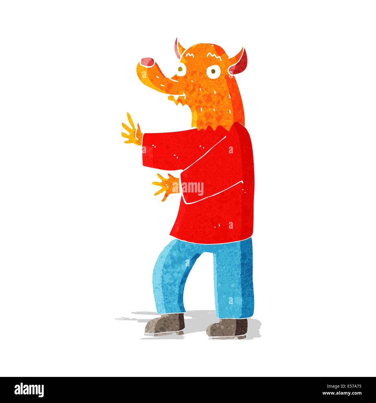 Cartoon fox man Cut Out Stock Images & Pictures - Alamy
