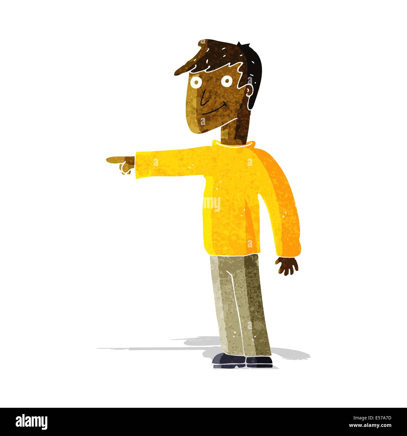 cartoon man pointing Stock Vector Image & Art - Alamy