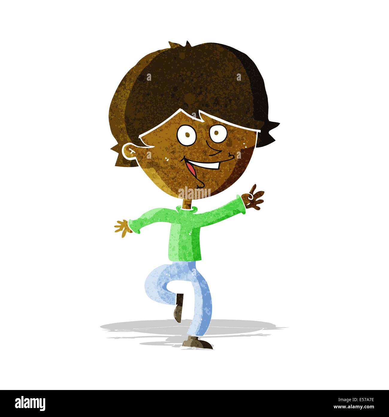cartoon happy waving boy Stock Vector Image & Art - Alamy
