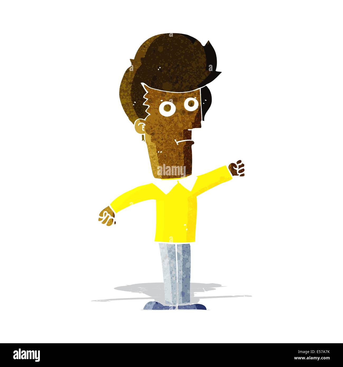 Cartoon man punching hi-res stock photography and images - Alamy