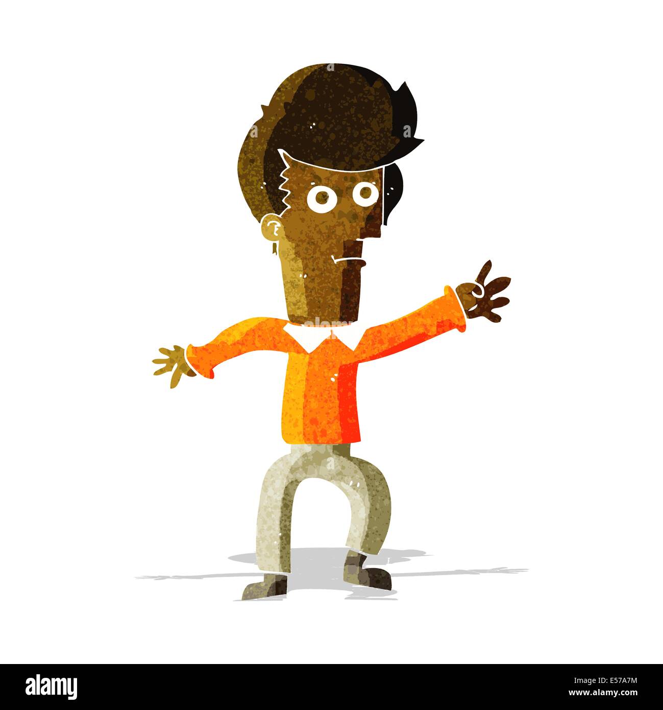 cartoon man waving Stock Vector Image & Art - Alamy