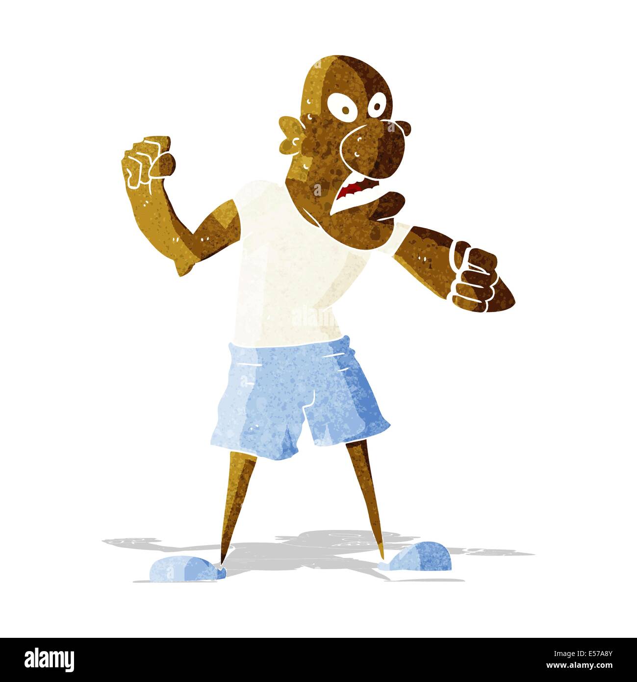cartoon violent man Stock Vector Image & Art - Alamy