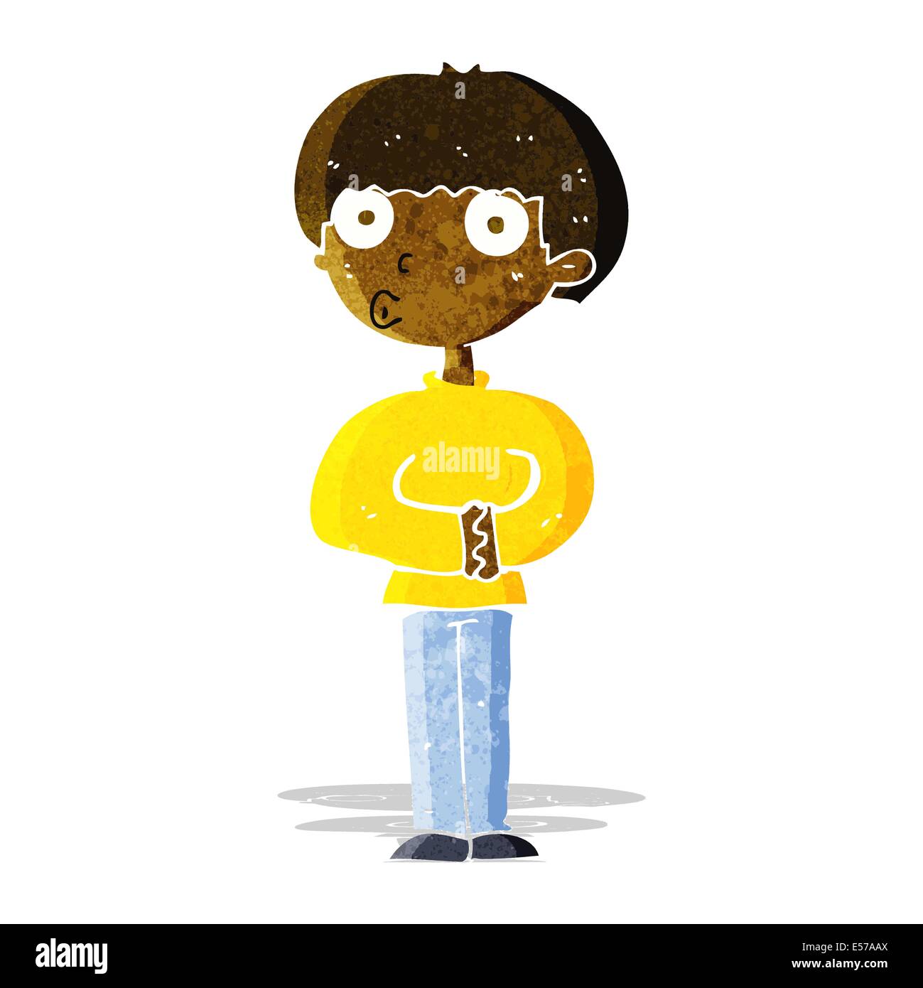 cartoon curious man Stock Vector Image & Art - Alamy