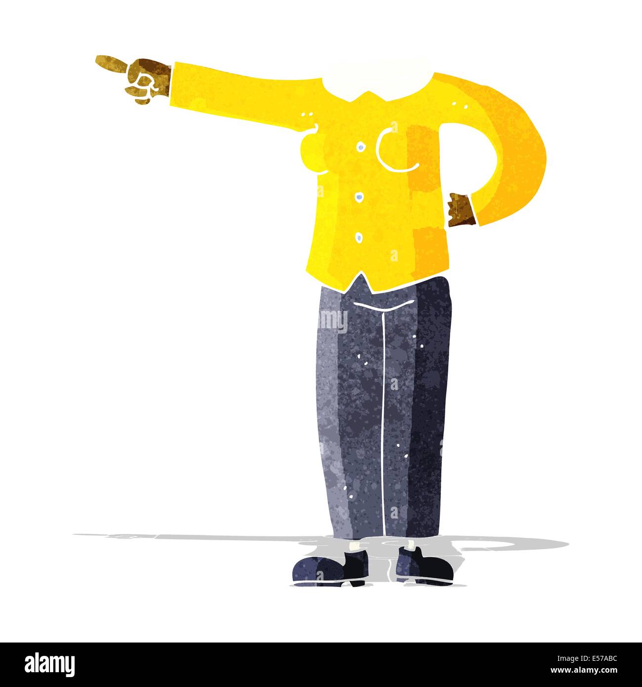 cartoon pointing body (mix and match cartoons or add own photo Stock ...