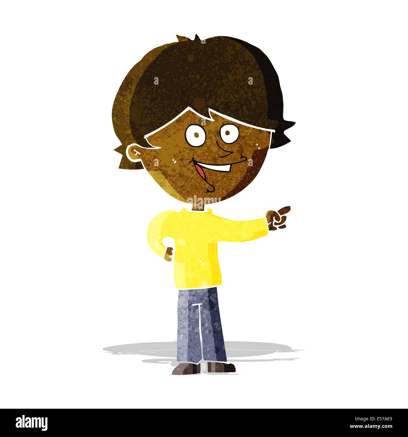 cartoon boy laughing and pointing Stock Vector Image & Art - Alamy