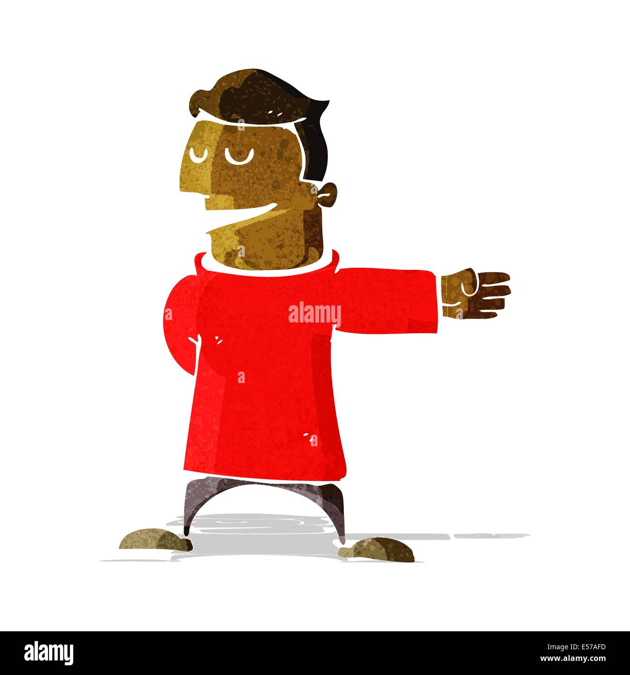 Cartoon man gesturing direction hi-res stock photography and images - Alamy