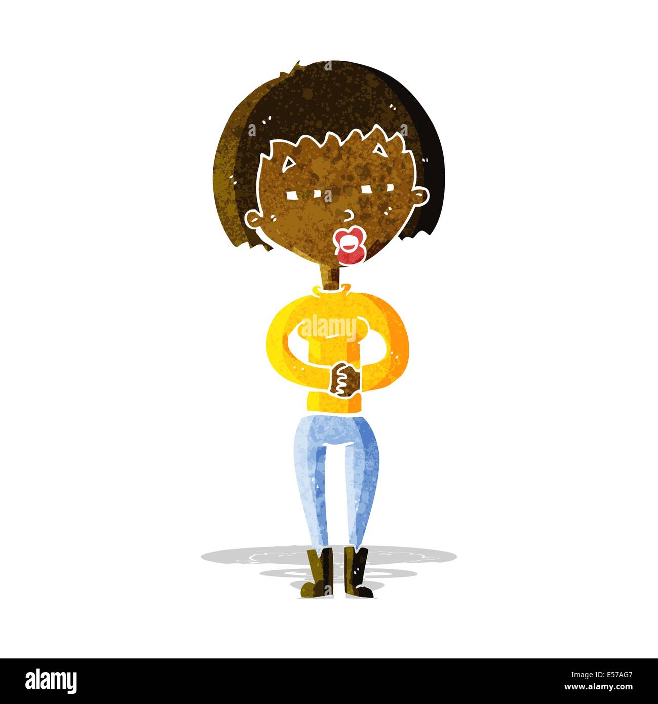 cartoon tired woman Stock Vector Image & Art - Alamy