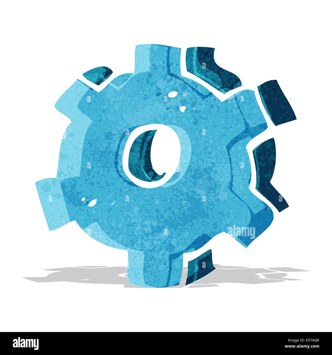 Cartoon cog symbol Cut Out Stock Images & Pictures - Alamy