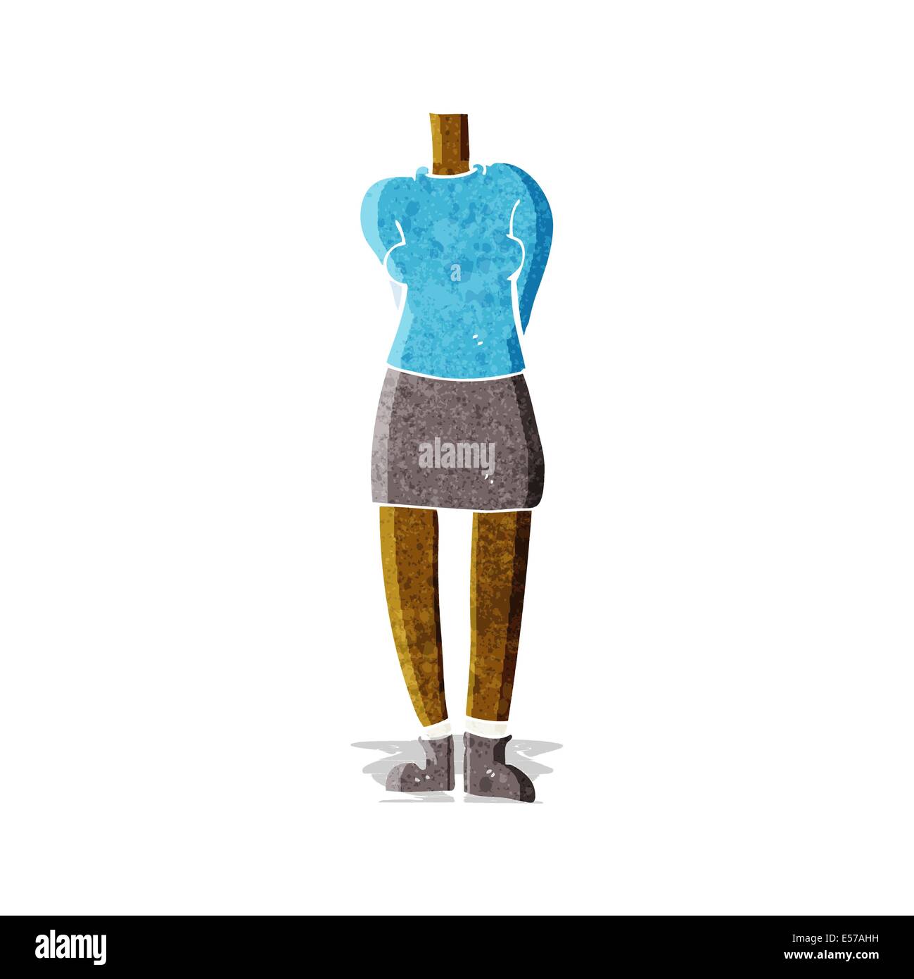 cartoon female body (mix and match cartoons or add own photos Stock ...