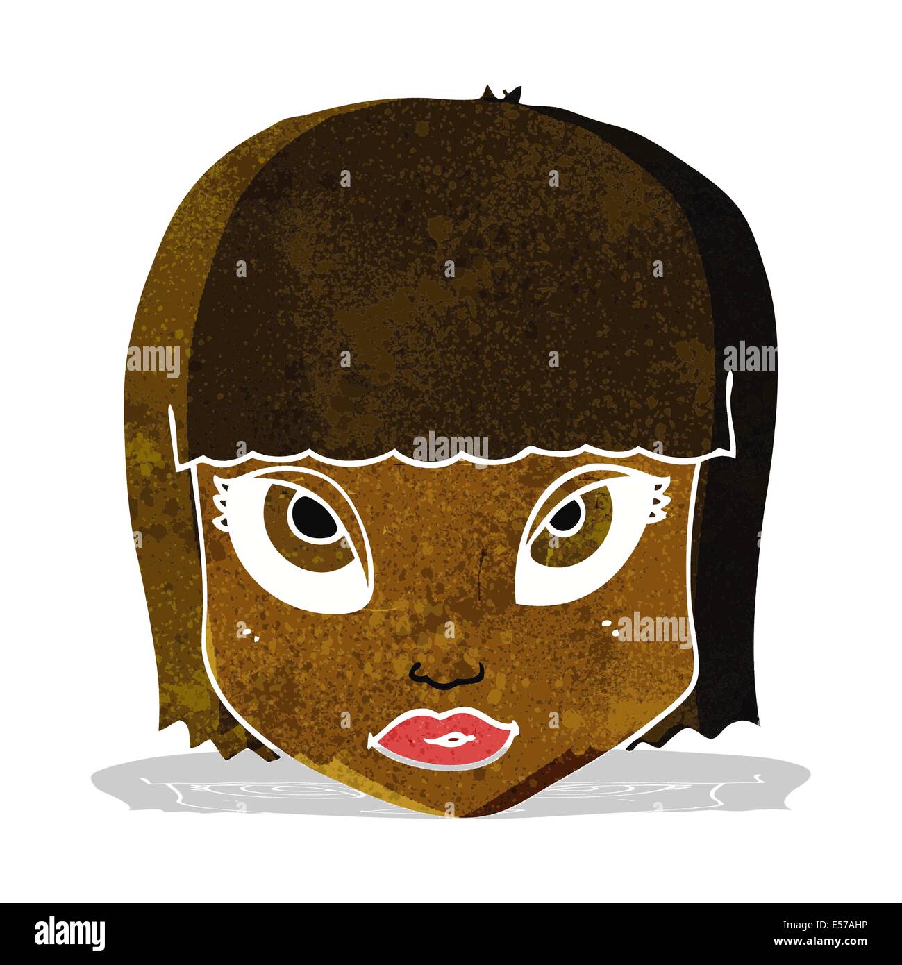 cartoon female face Stock Vector Image & Art - Alamy