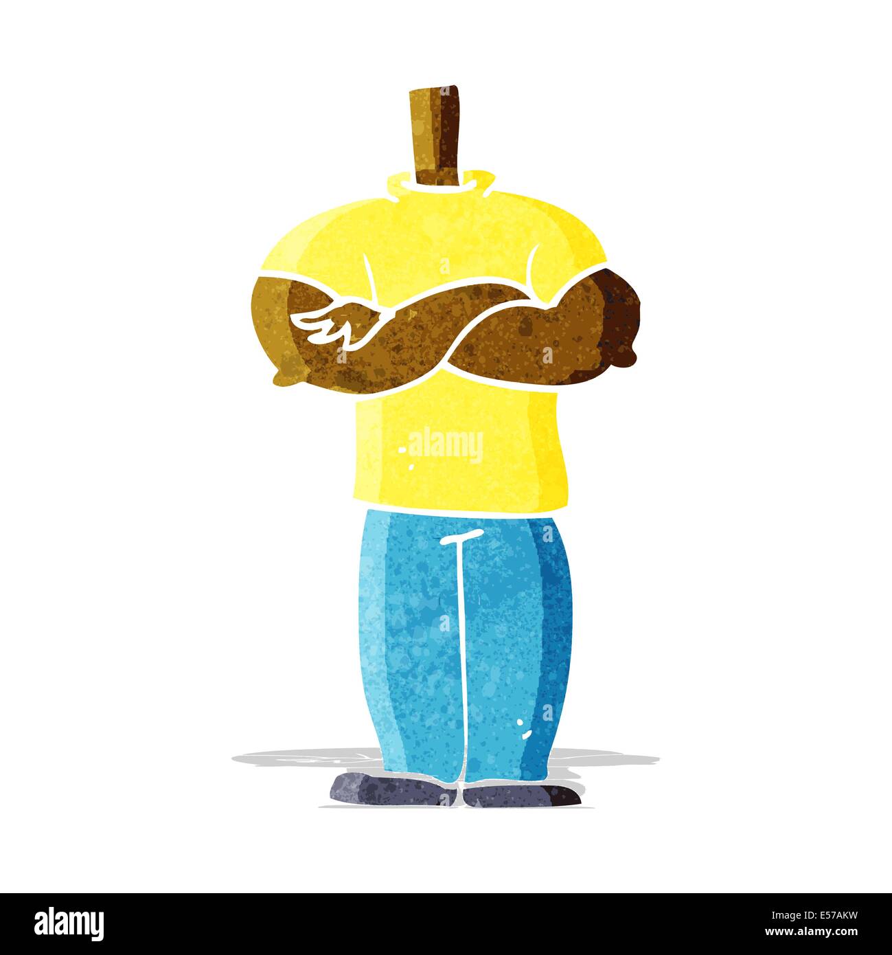 cartoon body with folded arms (mix and match cartoons or add own photos ...