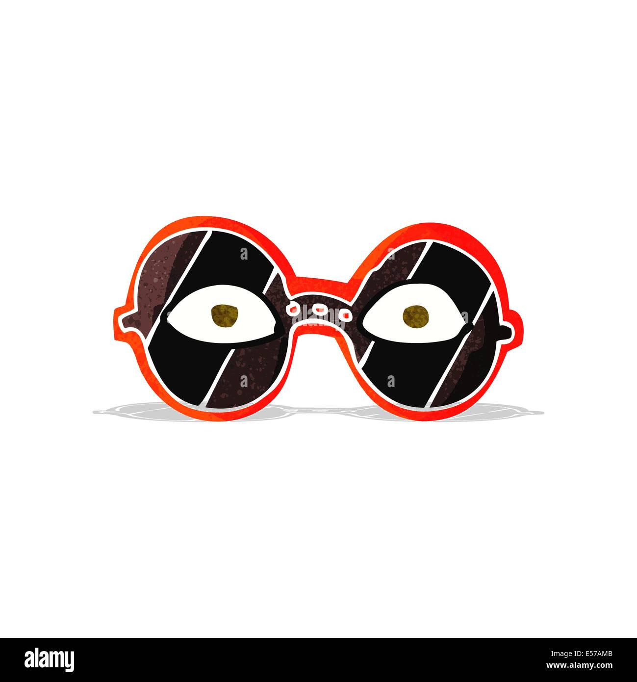 cartoon eyes in dark glasses Stock Vector Image & Art - Alamy