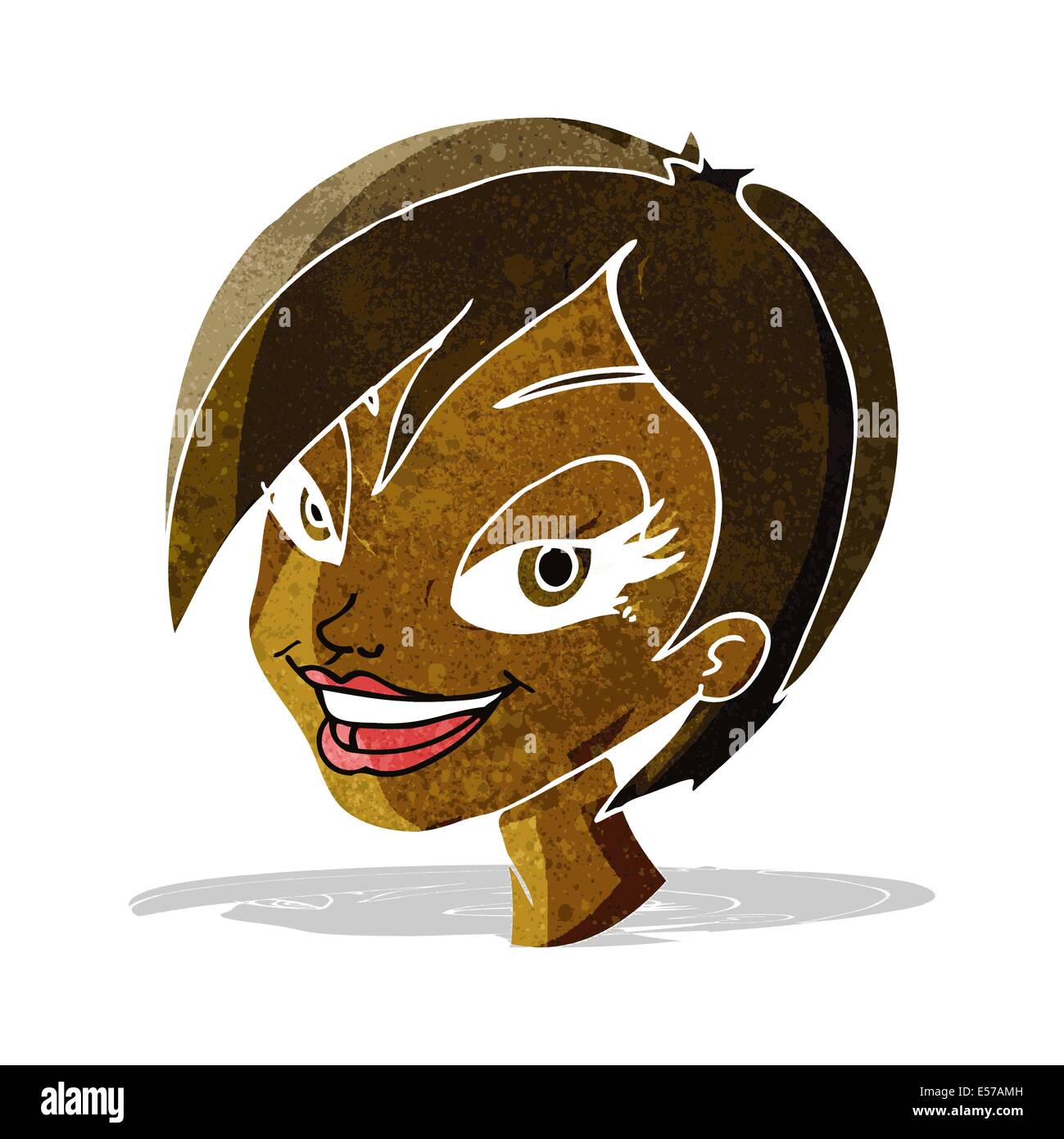cartoon pretty female face Stock Vector Image & Art - Alamy