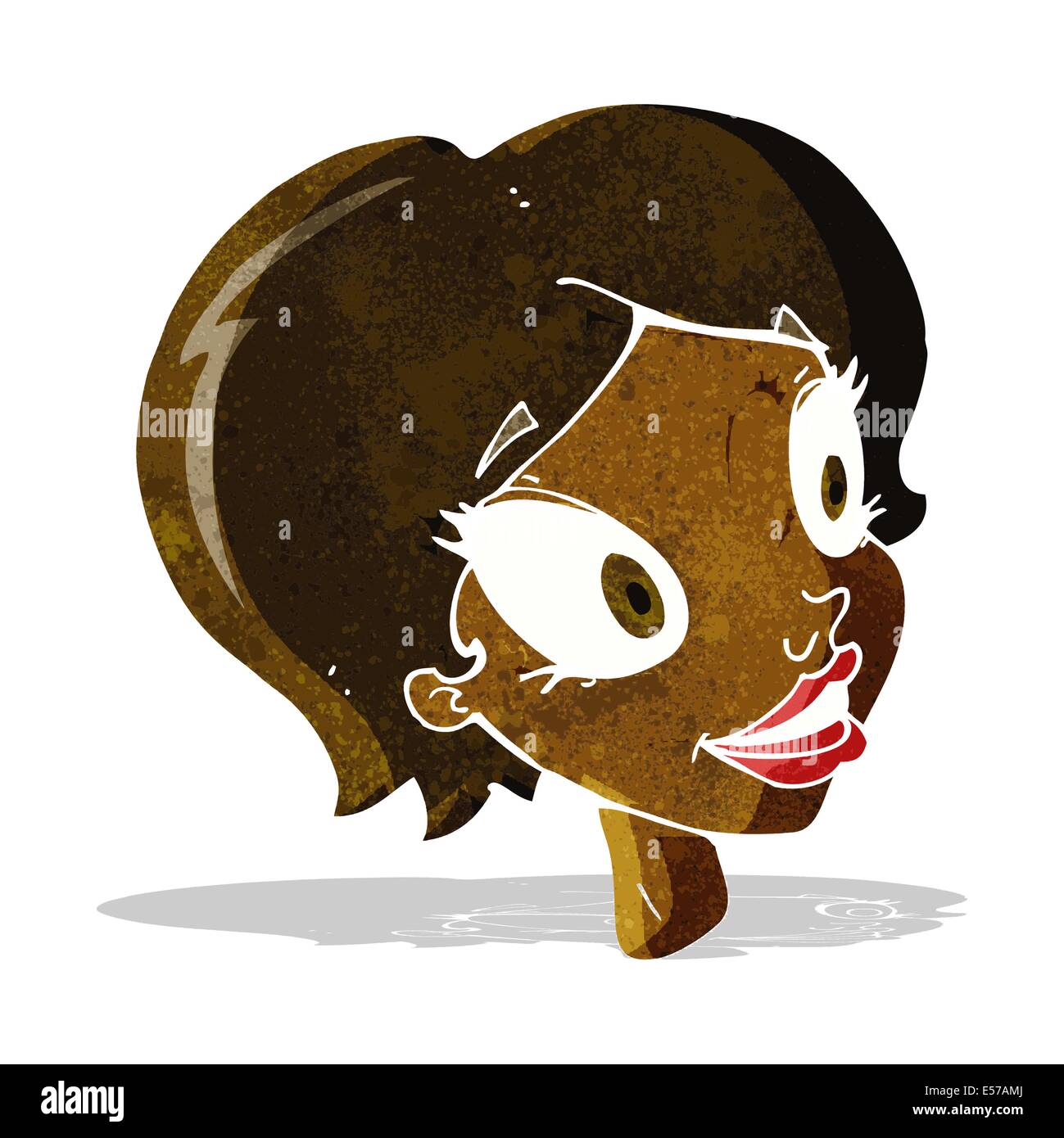 cartoon pretty female face Stock Vector Image & Art - Alamy