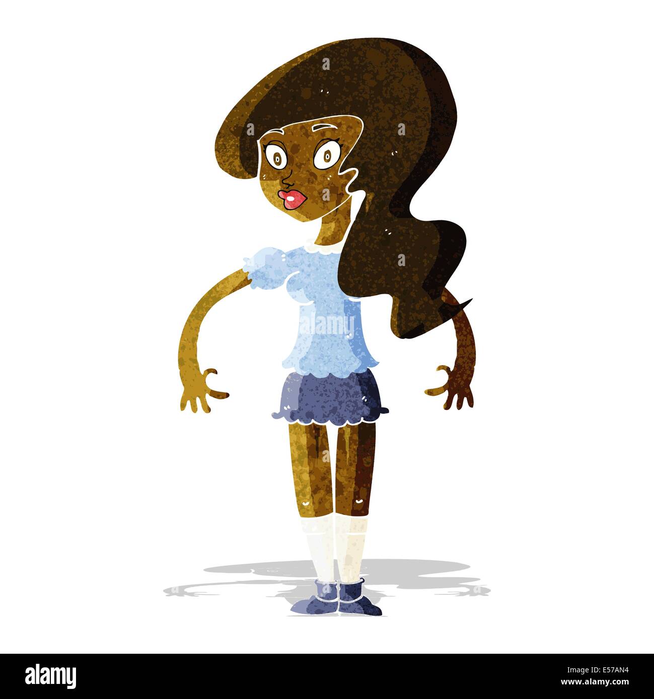 cartoon pretty woman Stock Vector Image & Art - Alamy