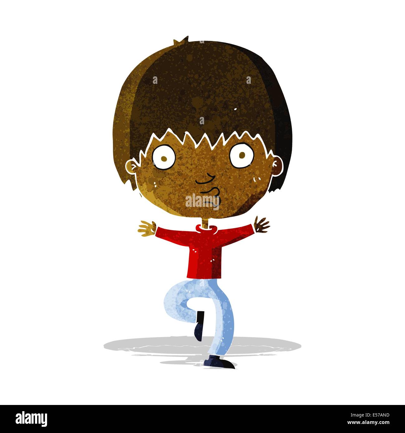 cartoon excited boy Stock Vector Image & Art - Alamy