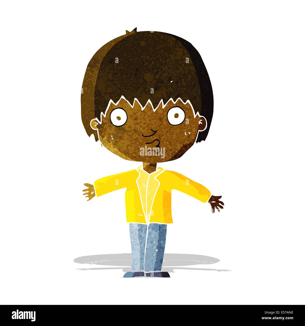 Cartoon amazed boy Stock Vector Images - Alamy