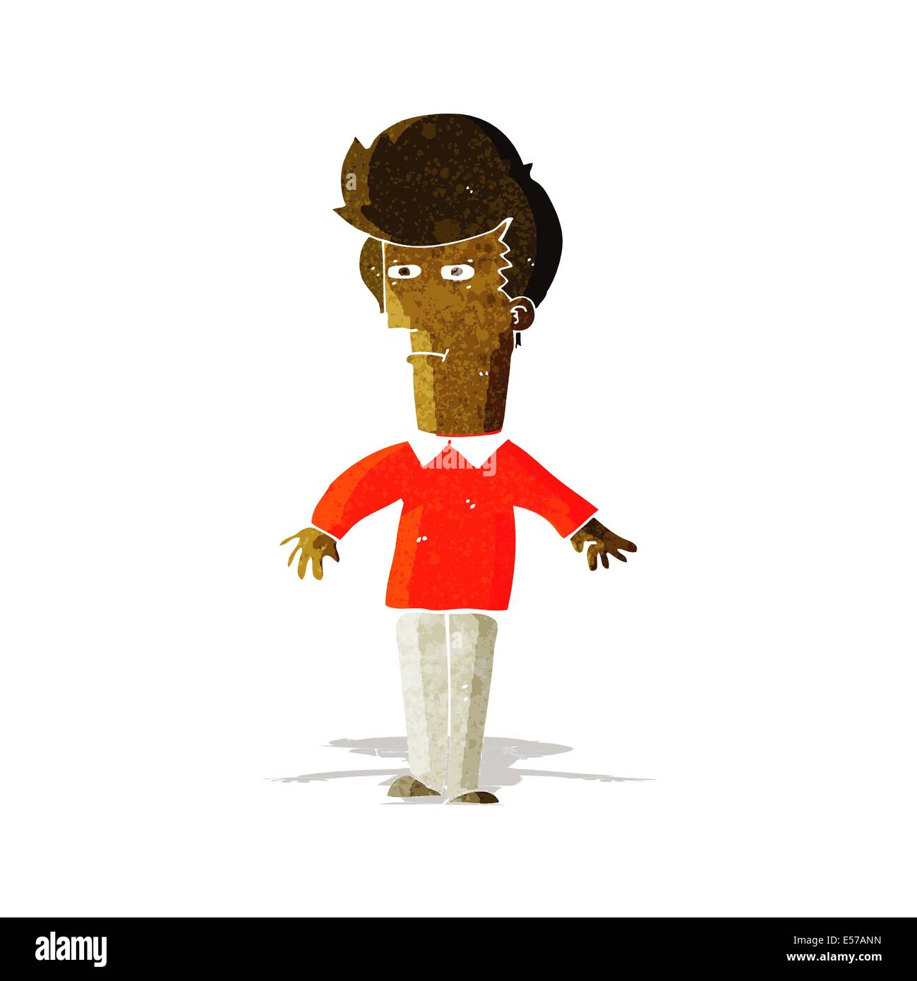 cartoon suspicious man Stock Vector Image & Art - Alamy