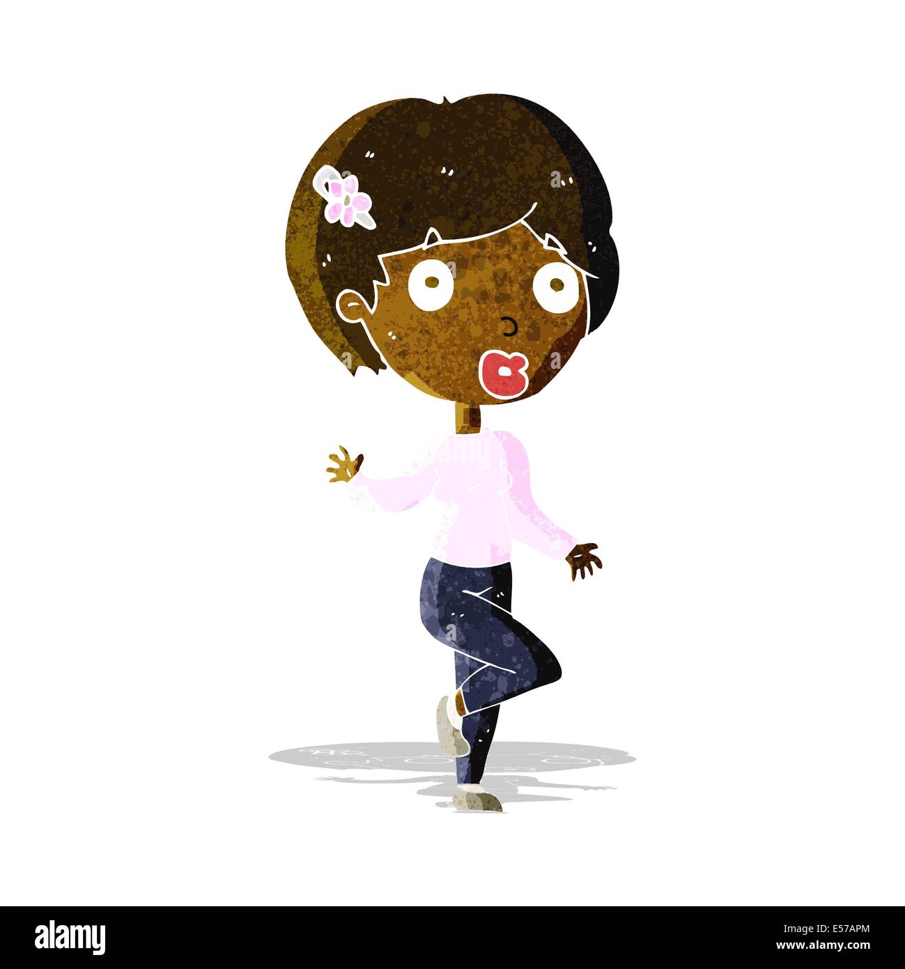 cartoon surprised woman Stock Vector Image & Art - Alamy