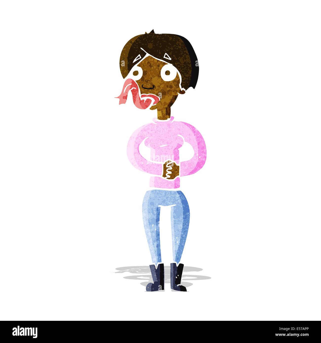 Woman forked tongue Stock Vector Images - Alamy