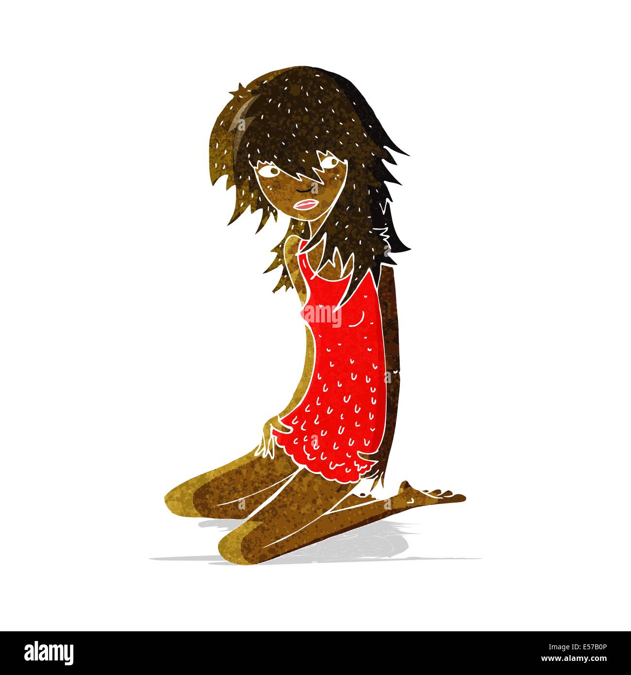 cartoon pretty girl Stock Vector Image & Art - Alamy