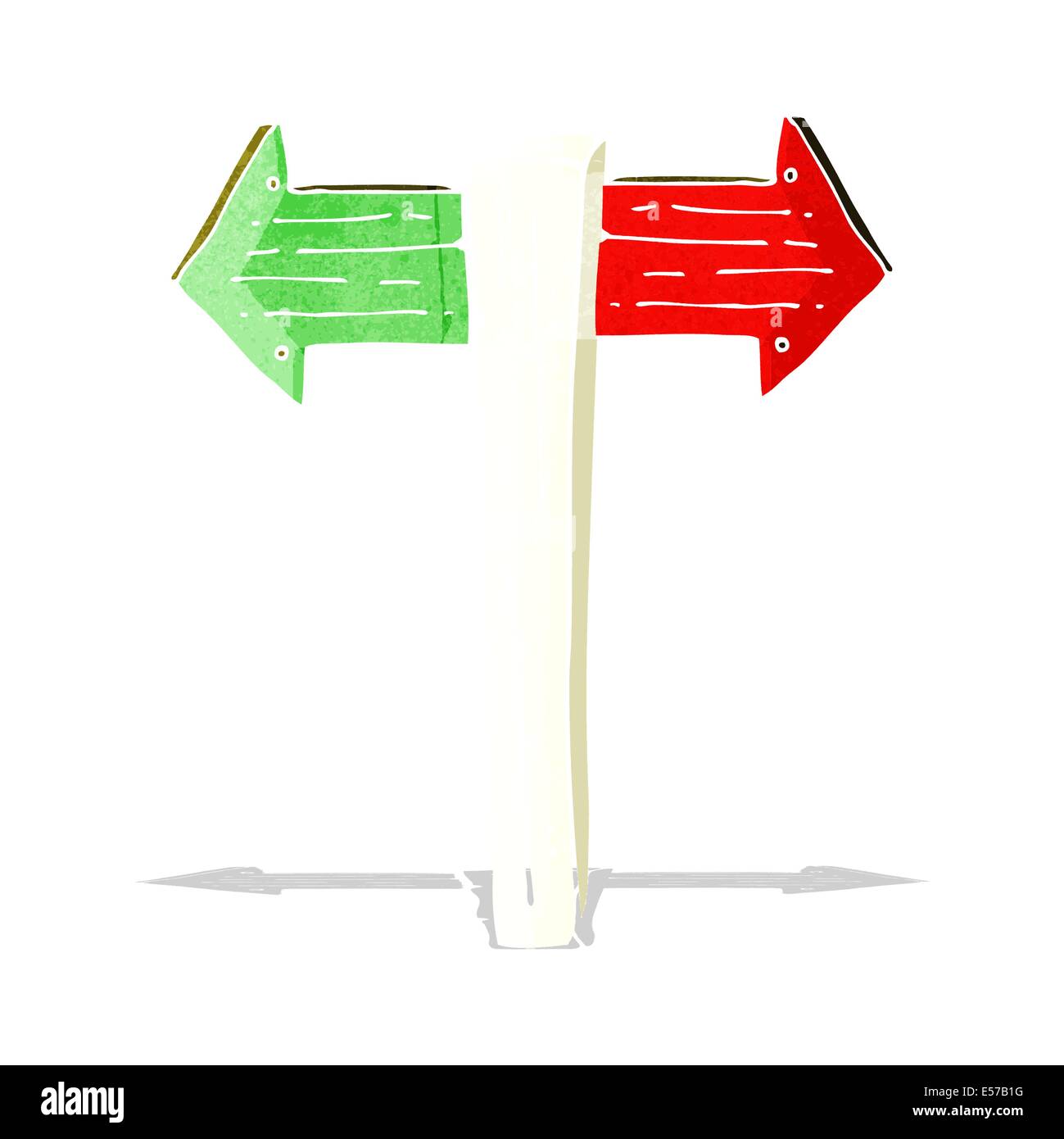 cartoon sign post Stock Vector Image & Art - Alamy