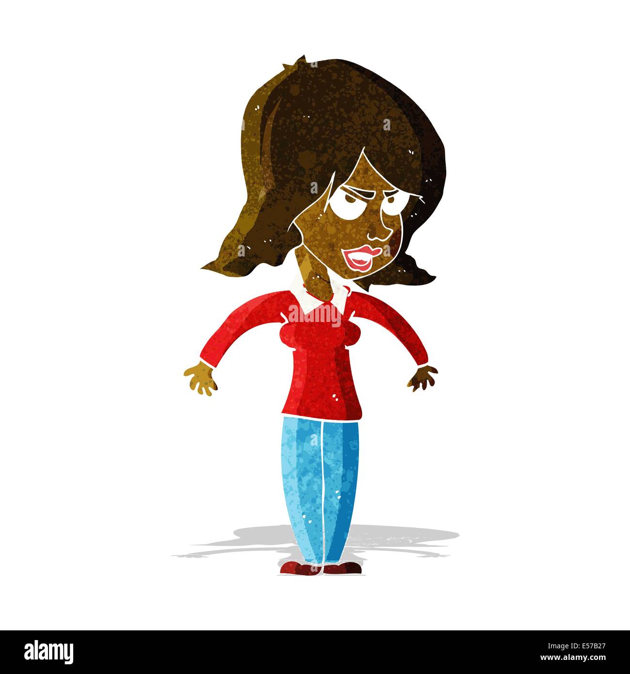 cartoon mean woman Stock Vector Image & Art - Alamy