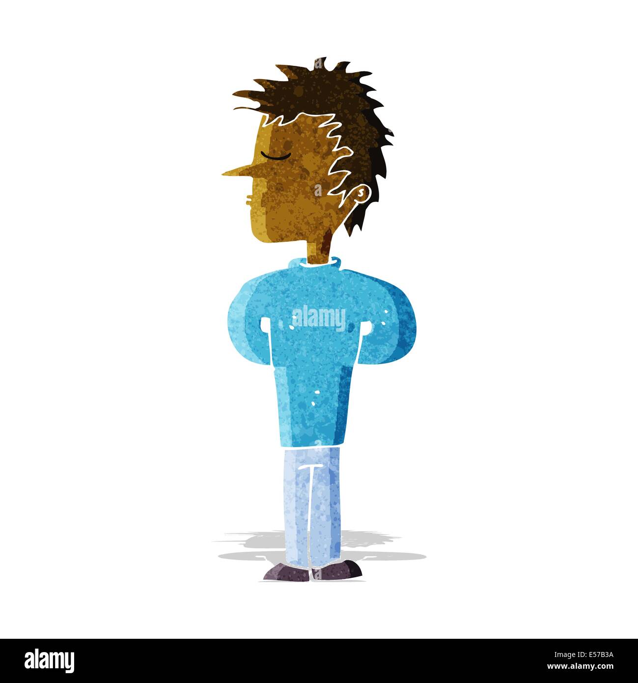 Cartoon man ignoring hi-res stock photography and images - Alamy