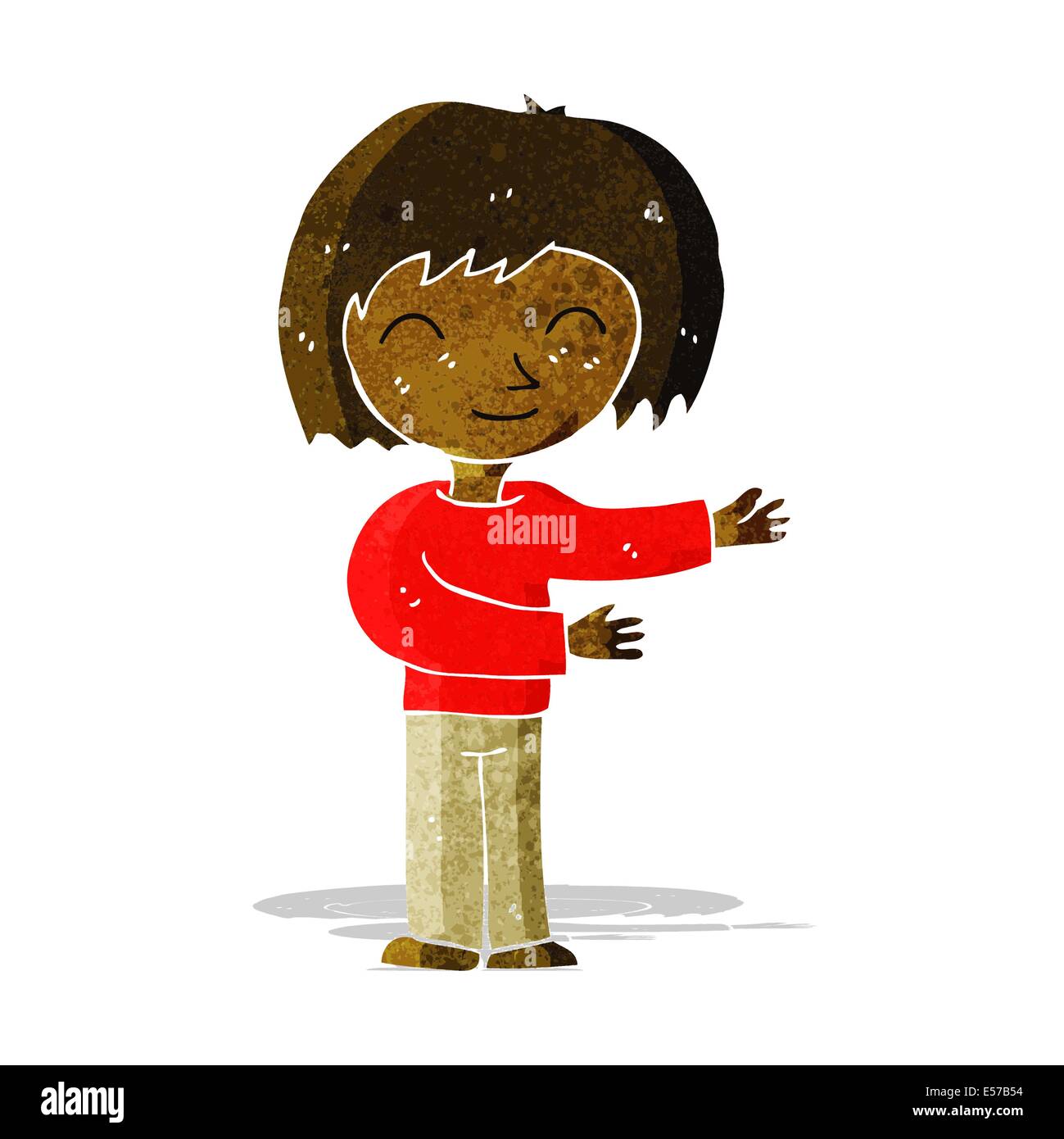 cartoon woman gesturing welcome Stock Vector Image & Art - Alamy
