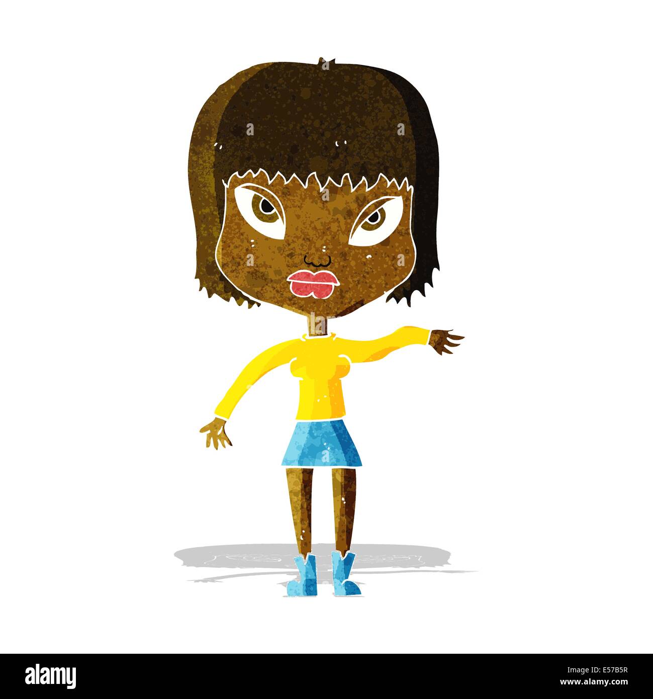 Woman making gesture Stock Vector Images - Alamy