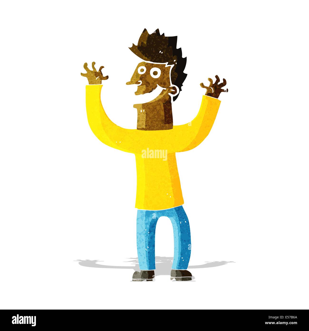 cartoon excited man Stock Vector Image & Art - Alamy