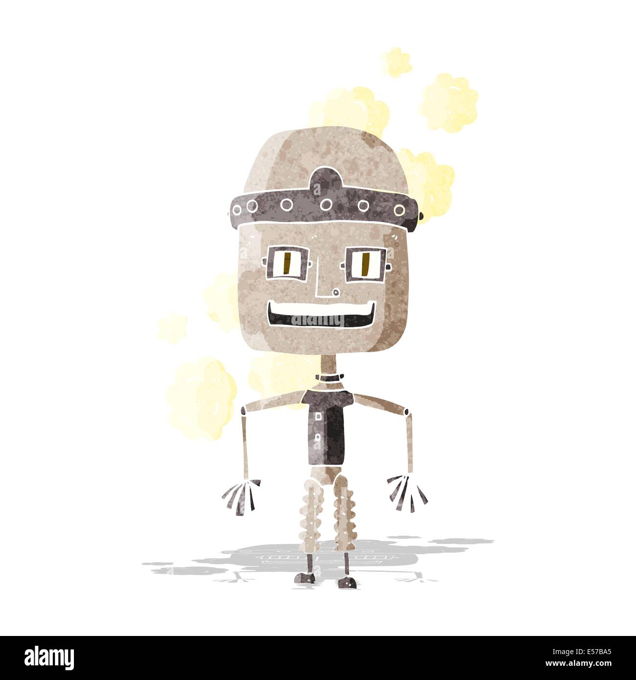 Cartoon old robot Cut Out Stock Images & Pictures - Alamy