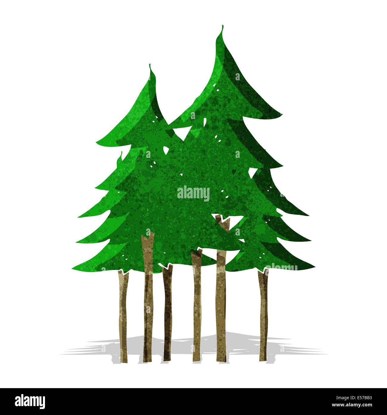 cartoon tree symbol Stock Vector Image & Art - Alamy