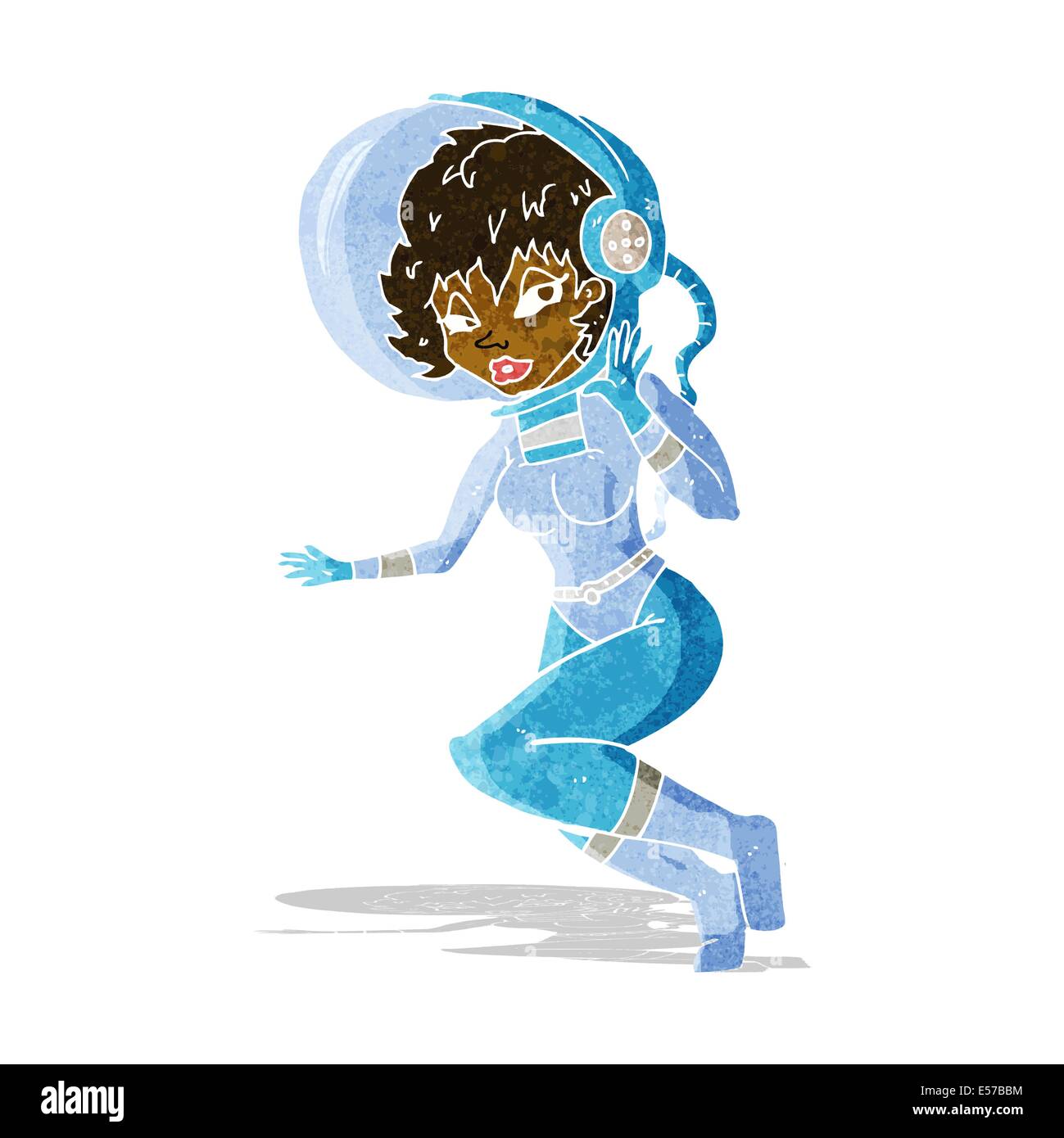 cartoon space woman Stock Vector Image & Art - Alamy