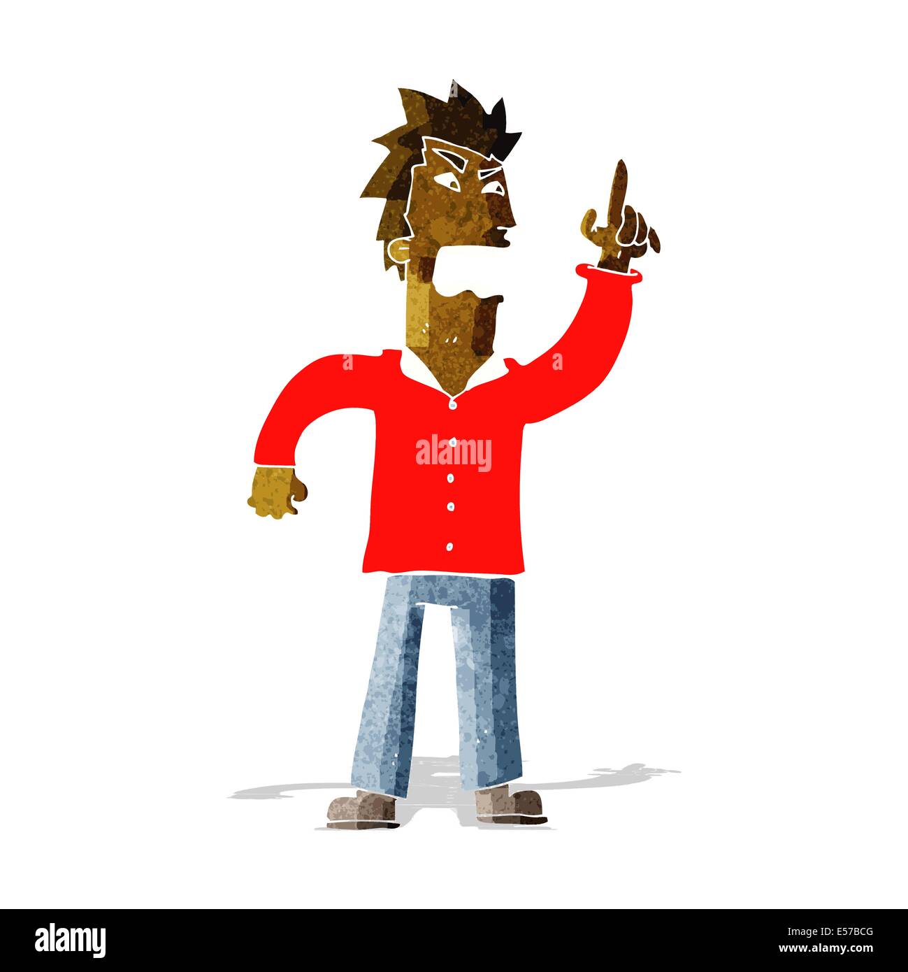 Angry man, shouting, retro Stock Vector Images - Alamy