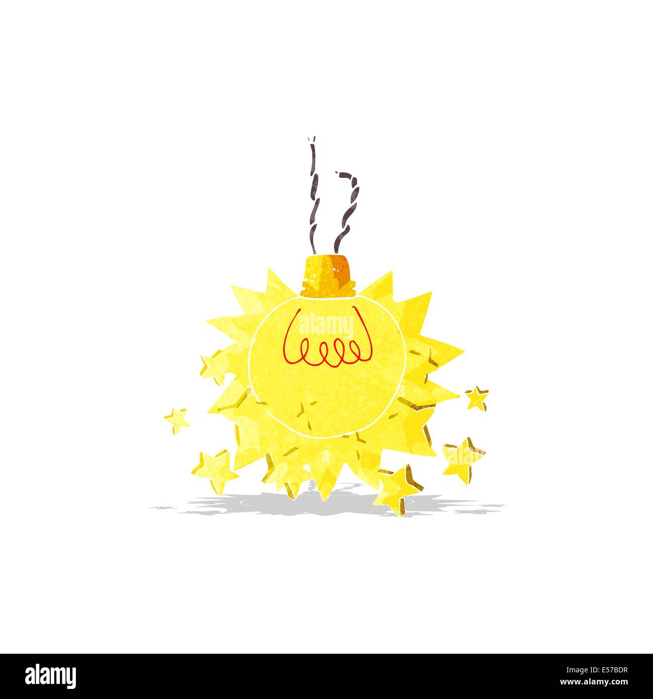 Cartoon shining light bulb hi-res stock photography and images - Alamy