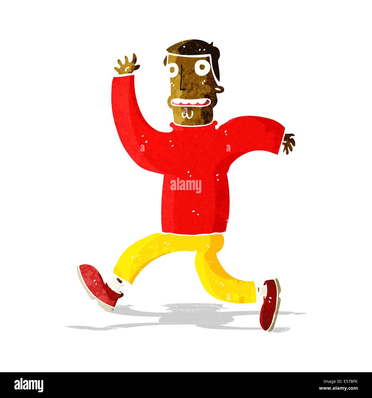 cartoon terrified man Stock Vector Image & Art - Alamy