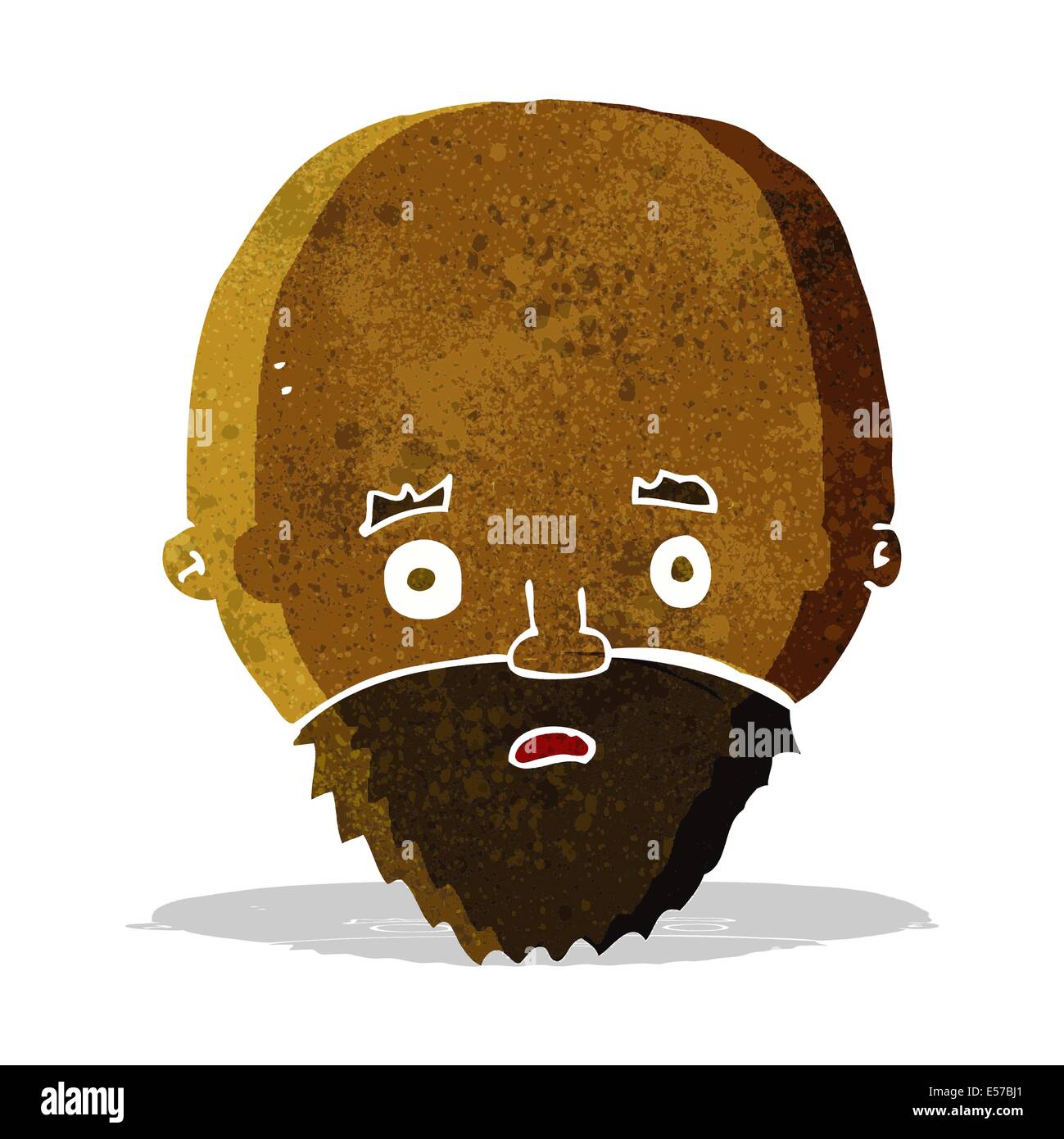 cartoon shocked man with beard Stock Vector Image & Art - Alamy