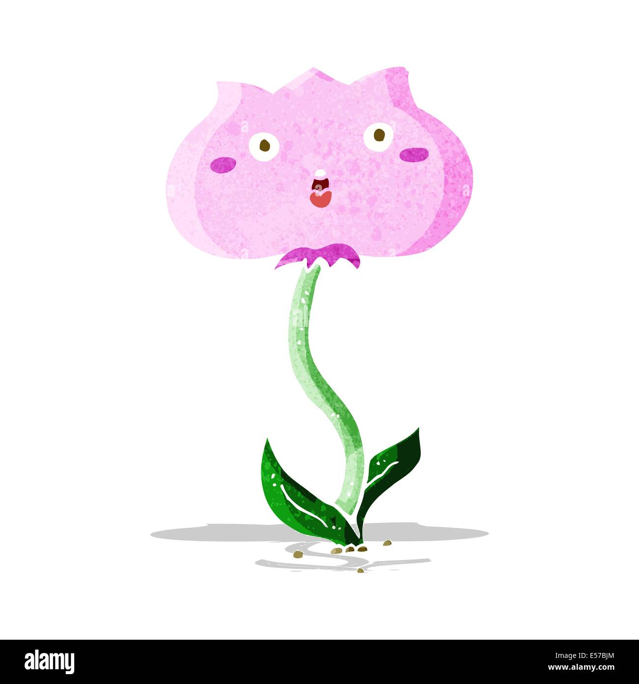 cartoon shocked flower Stock Vector Image & Art - Alamy
