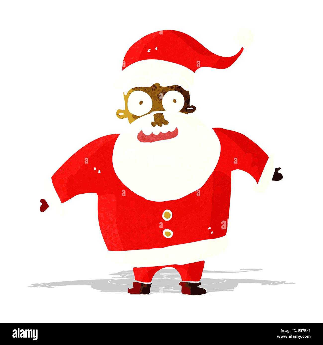 cartoon shocked santa claus Stock Vector Image & Art - Alamy