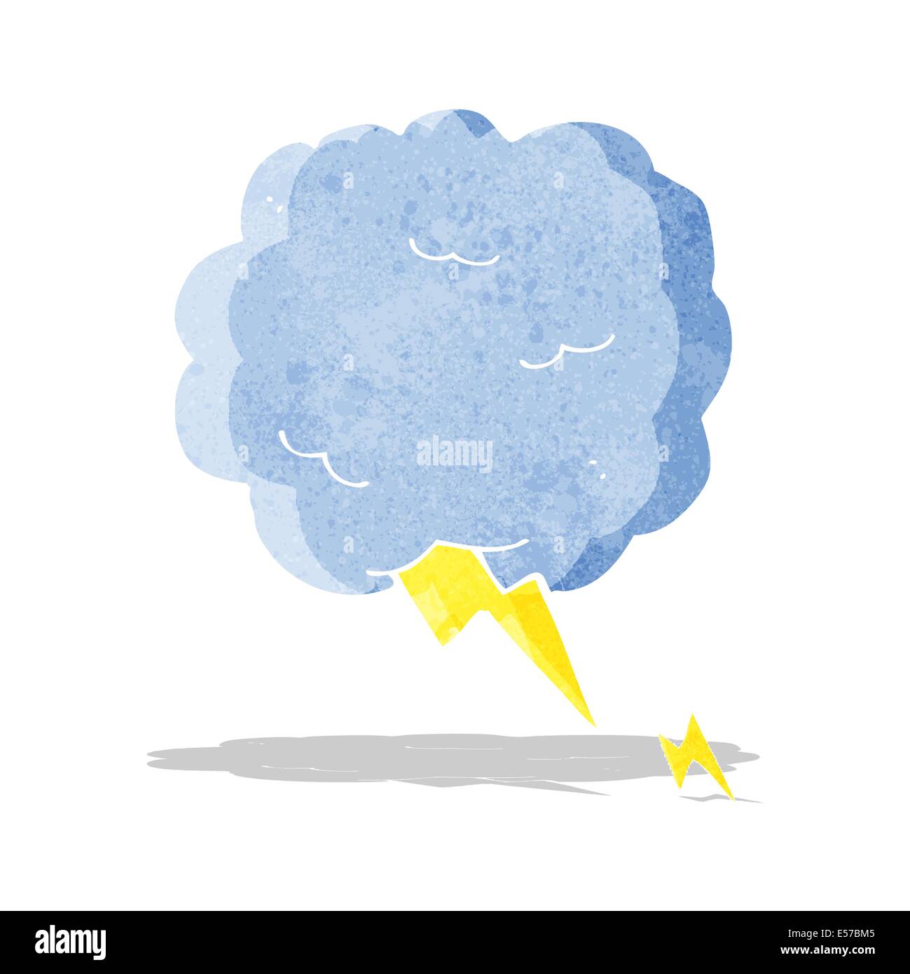 cartoon thundercloud symbol Stock Vector Image & Art - Alamy