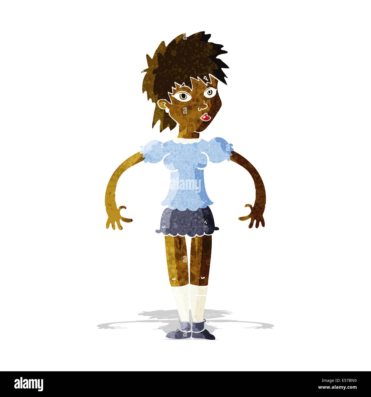 cartoon curious woman Stock Vector Image & Art - Alamy