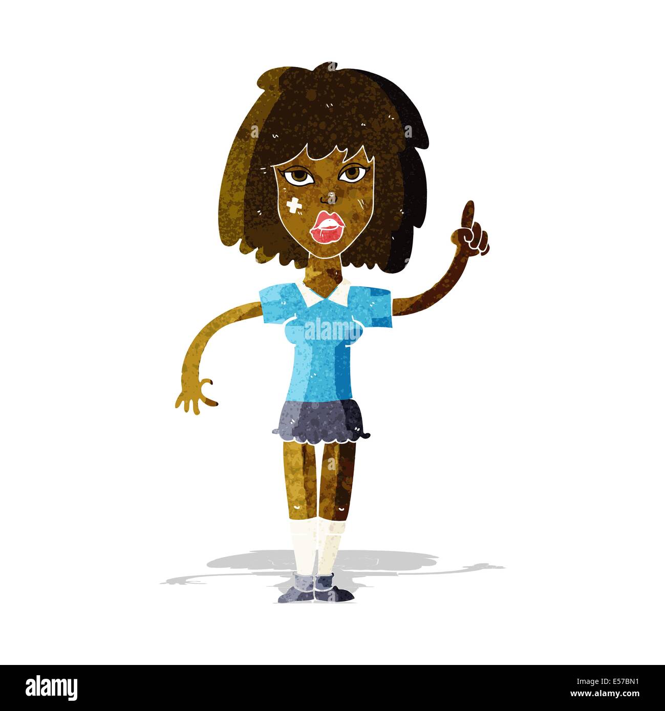 cartoon tough woman with idea Stock Vector Image & Art - Alamy