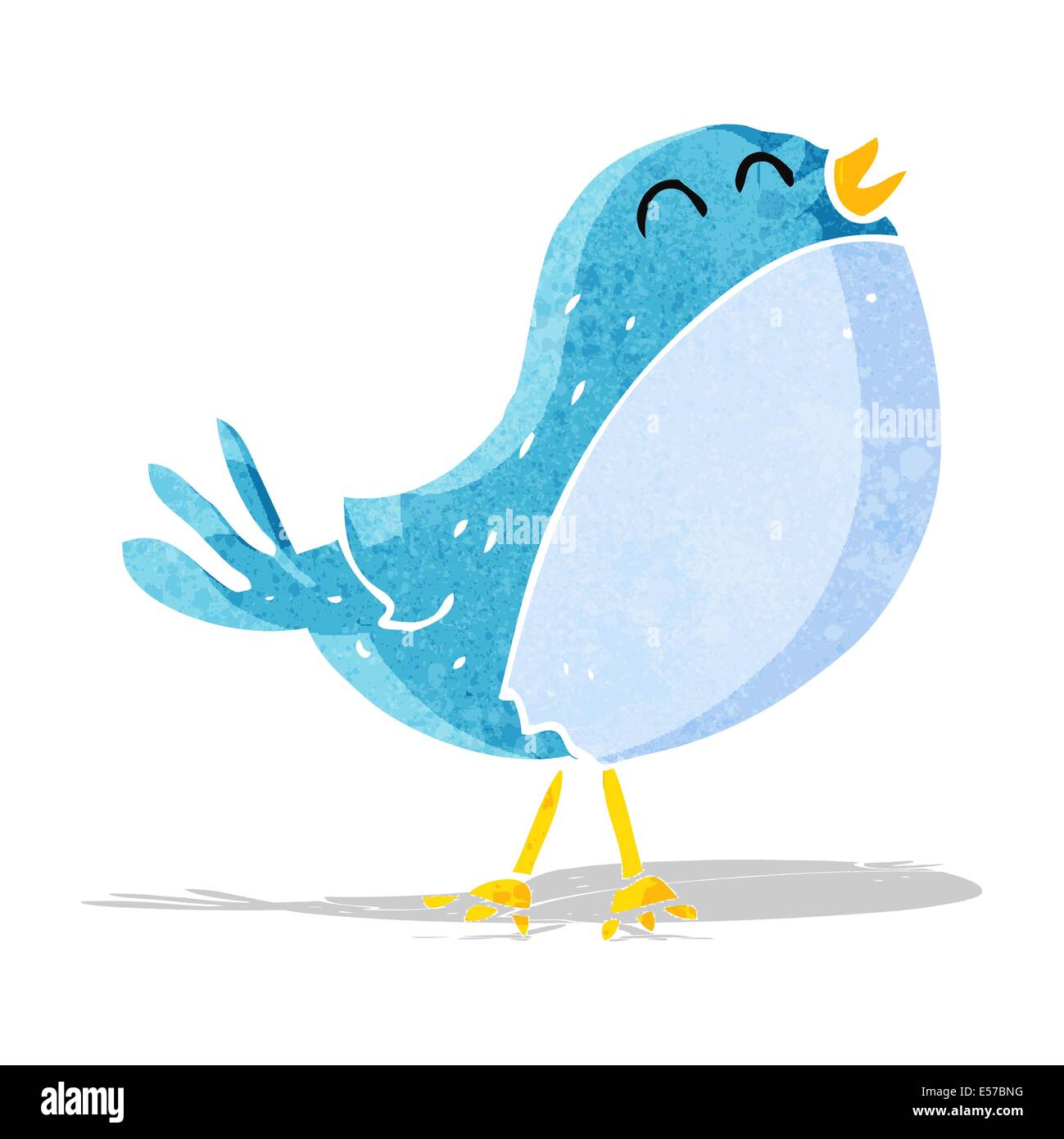 Cartoon singing bird Stock Vector Images - Alamy