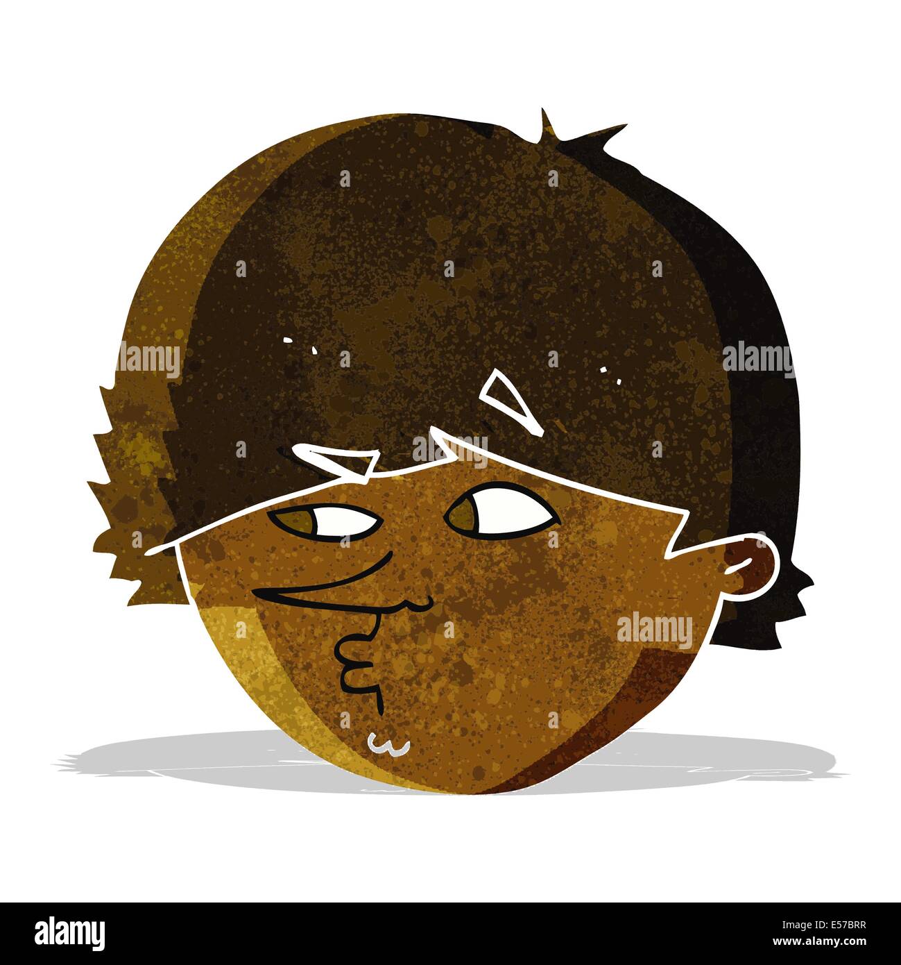 cartoon suspicious man Stock Vector Image & Art - Alamy