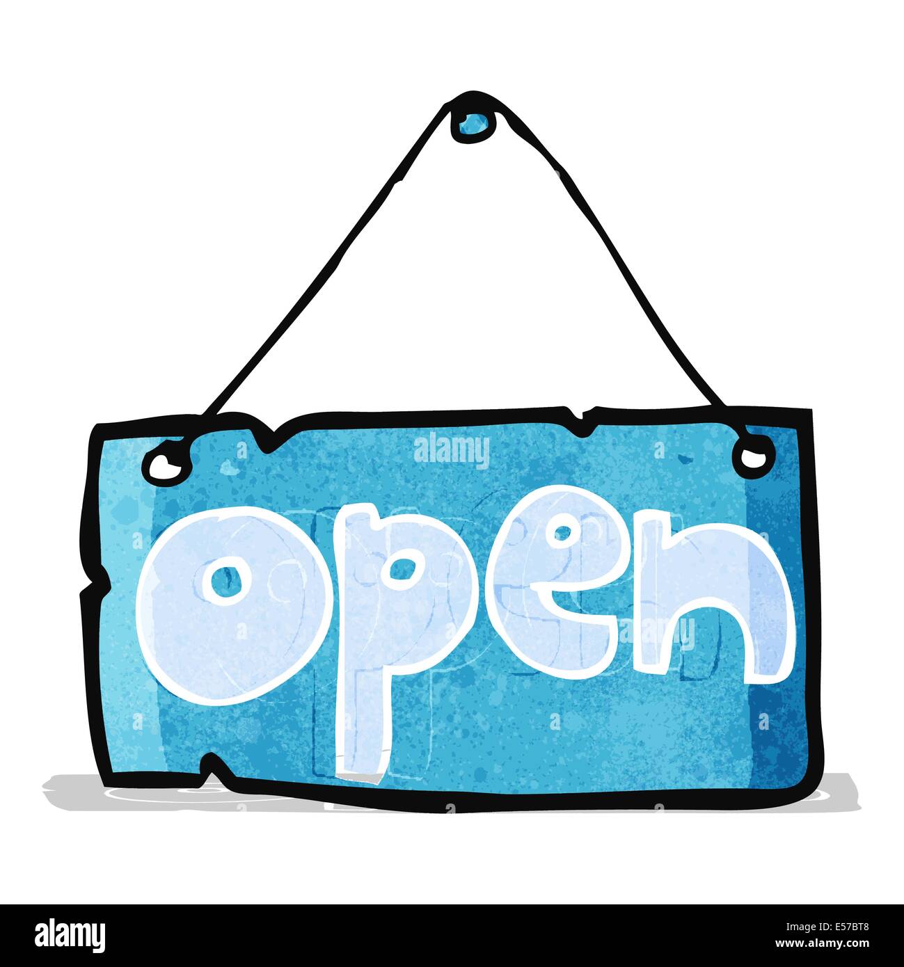 cartoon open shop sign Stock Vector Image & Art - Alamy
