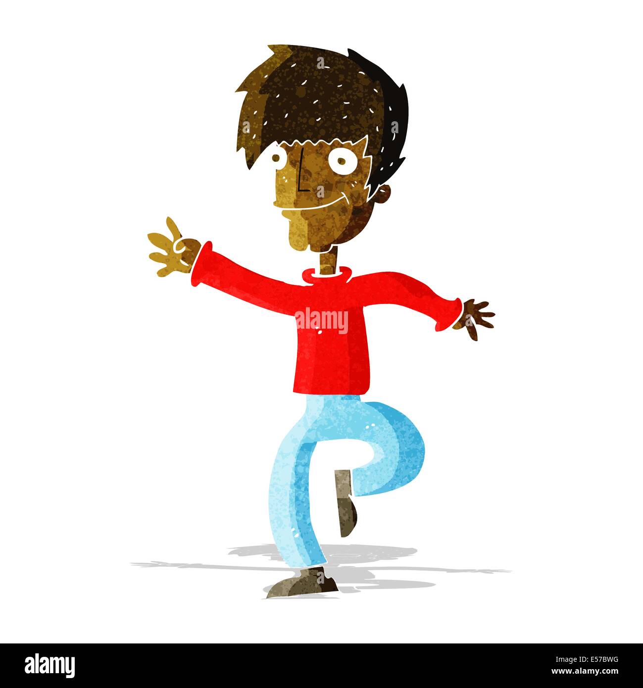 cartoon happy man dancing Stock Vector Image & Art - Alamy