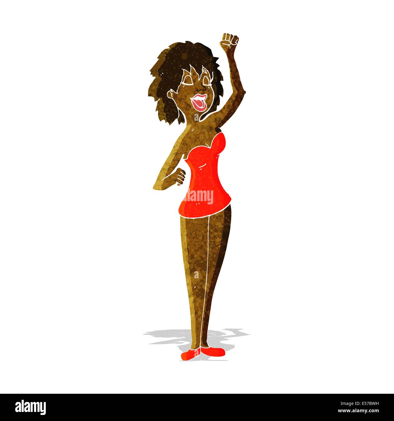 cartoon dancing woman Stock Vector Image & Art - Alamy